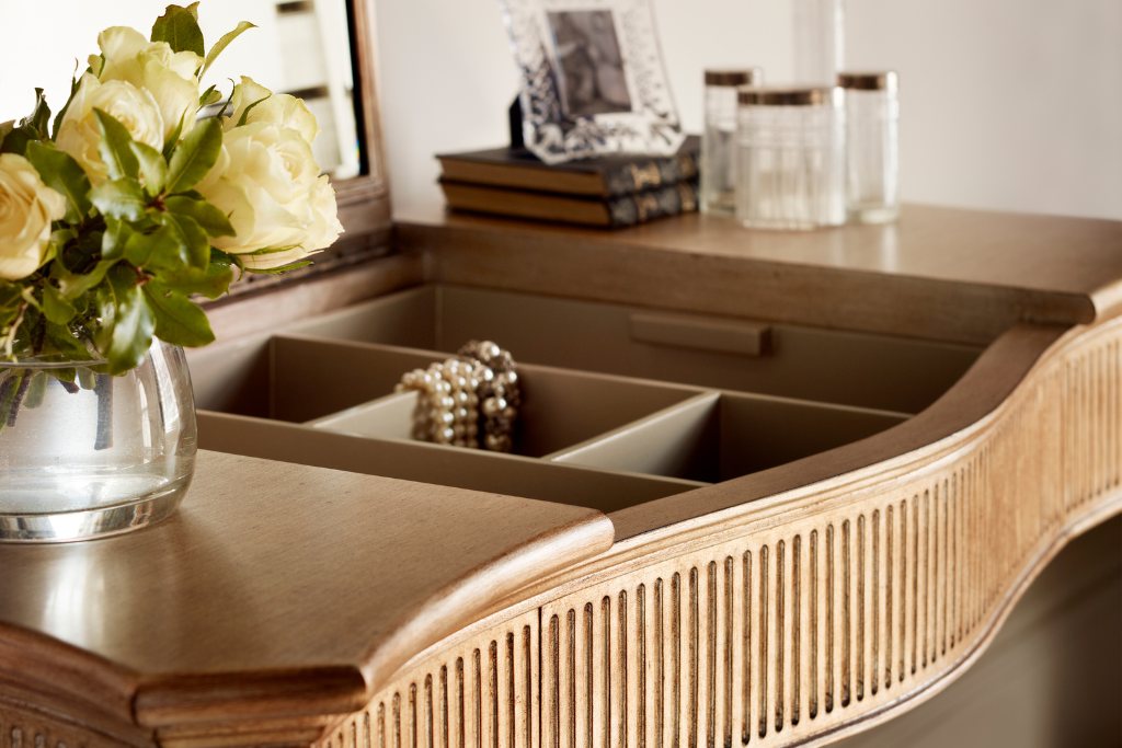 Eclectic Luxury Leafed Dressing Table | And So To Bed