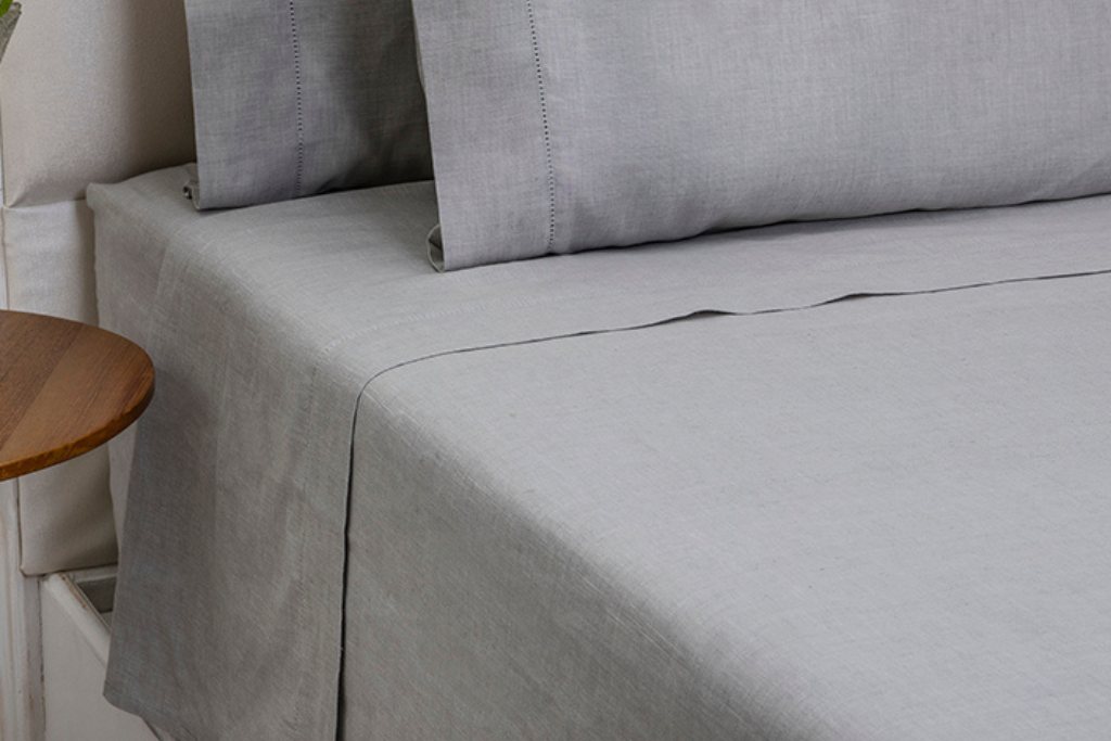 Reed Family Linen Hemstitch Flat Sheet - Luxury Flat Sheets | And So To Bed