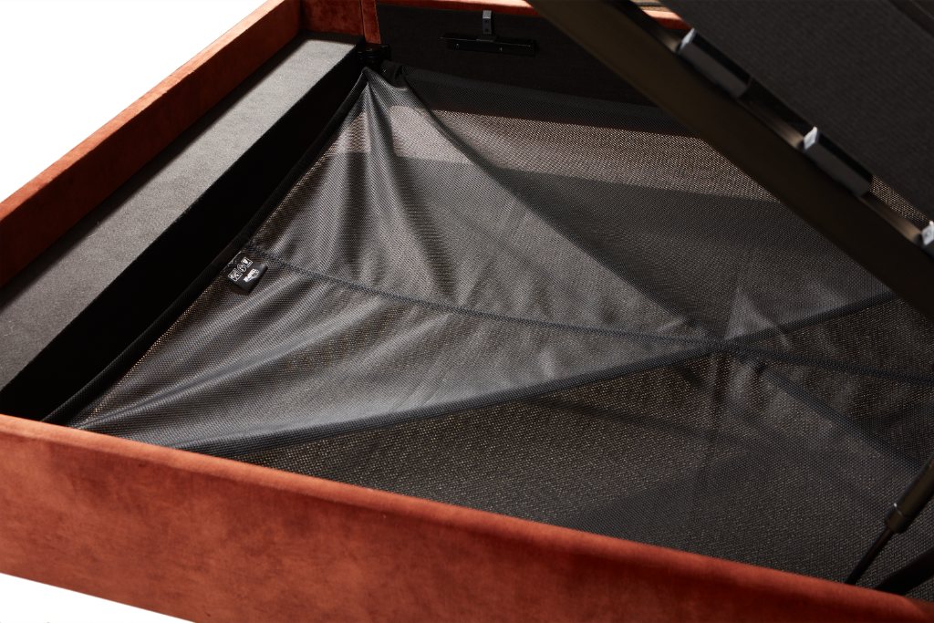 TEMPUR® Arc™ Ottoman Bed with Quilted Headboard | And So To Bed