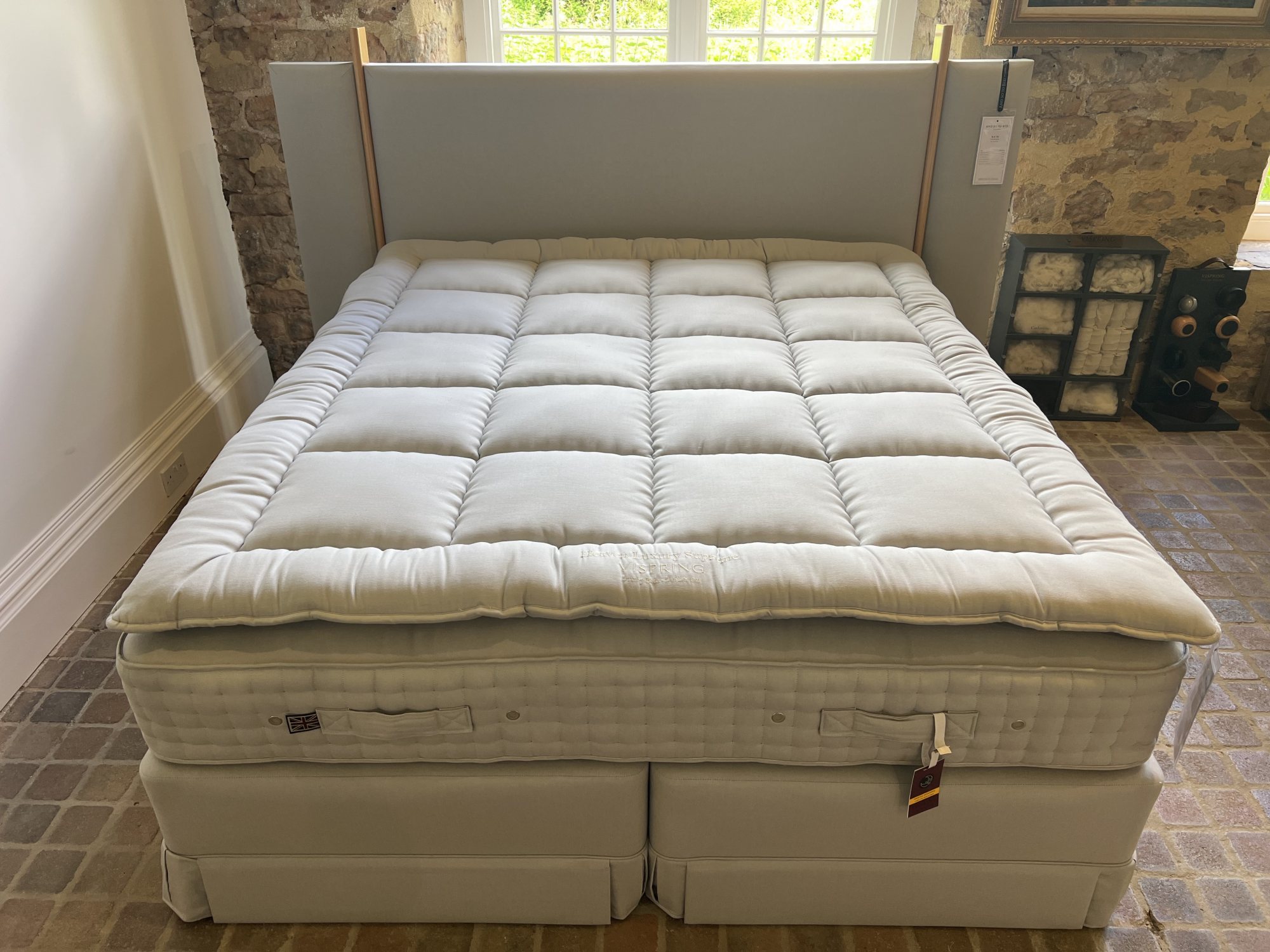 Vispring Sublime Superb With Divan & Headboard & Topper - Ex Display ...