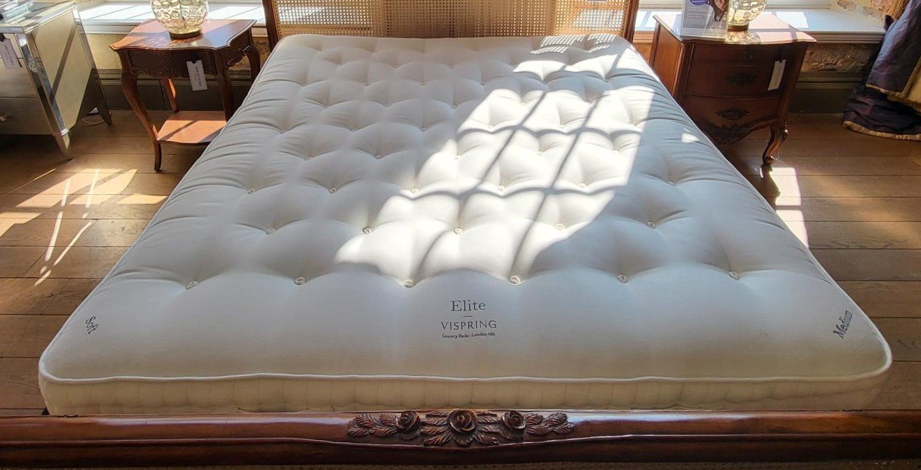 Vispring Elite Mattress & Bed Base - Superking Size - Ex Display ...