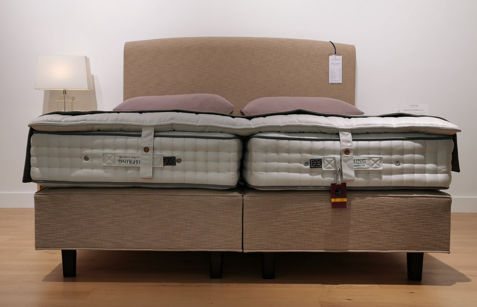 Vispring Regal Superb Divan Set +Topper - Super King - Ex Display ...