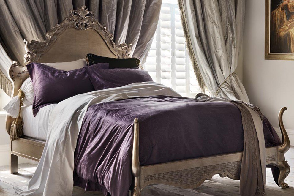 Versailles Hand Carved Bed With Leafed Finish | And So To Bed