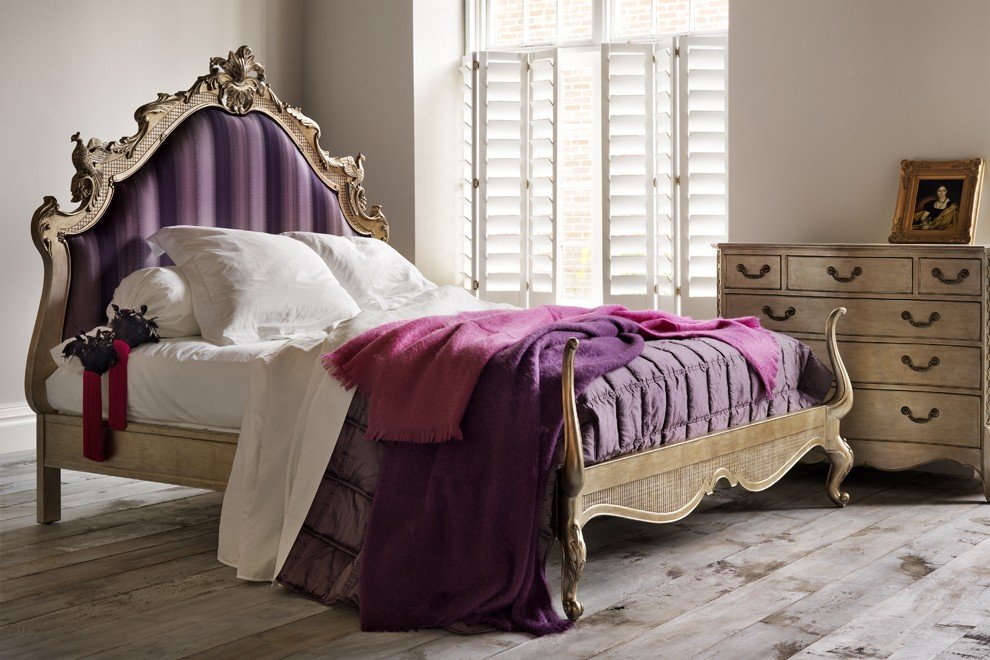 Versailles Leafed Upholstered Bed | And So To Bed