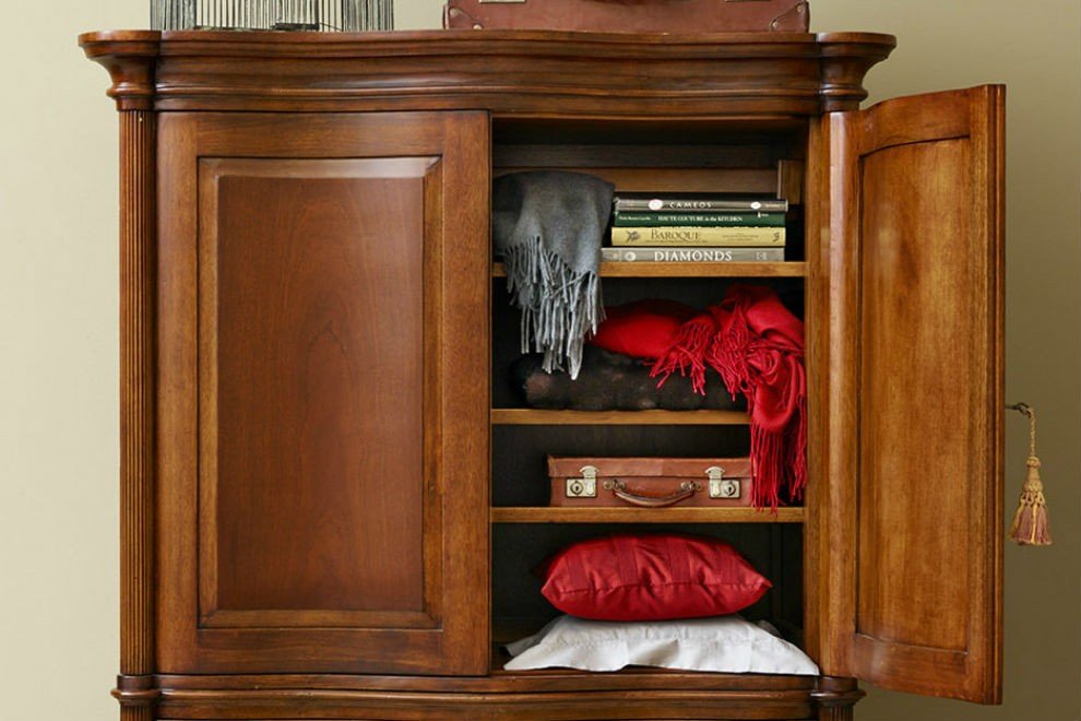Luxurious Wooden Eclectic Armoire Cabinet And So To Bed