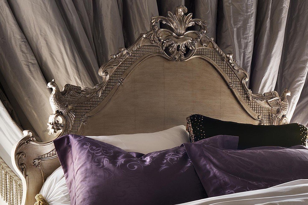 Versailles Hand Carved Bed With Leafed Finish | And So To Bed